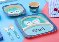 China 5pcs Cute Animal Design Children Melamine Dinnerware Sets for sale