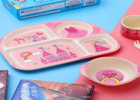 China Bamboo fiber Baby Bowl Feeding BPA Free Kids Dinnerware Set for sale