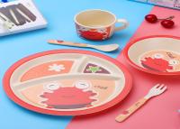 China Eco Freindly Bamboo Fiber Childrens Melamine Dinnerware Sets for sale