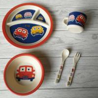 China Eco Freindly Bamboo Fiber Childrens Melamine Dinnerware Sets for sale