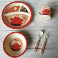 China Eco Freindly Bamboo Fiber Childrens Melamine Dinnerware Sets for sale