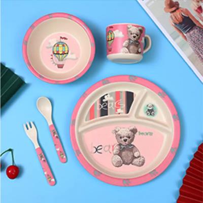 China Cartoon Durable Melamine Dinnerware Sets Customized Logo For Restaurant for sale