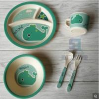 China Multicolor Bamboo Fibre Plates , Bamboo Compostable Plates for Kids for sale