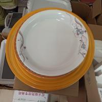 China Buffet Round 100% Melamine Dinner Plates For Wedding for sale