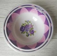 China High Grade 100% Melamine Dinner Plate Flower Design for sale