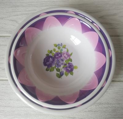 China High Grade 100% Melamine Dinner Plate Flower Design for sale