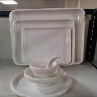 China Restaurant Durable Shallow Plastic Melamine Dinner Plate for sale