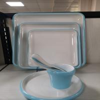 China Restaurant Durable Shallow Plastic Melamine Dinner Plate for sale