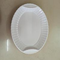China Unbreakable White Rectangle Melamine Tray With Handles for sale