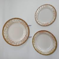 China Chip Resistant Home Melamine Round Plates Restaurant Dinner Plates for sale