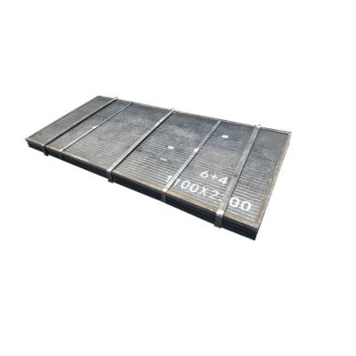 China Bin Liner Alloyed Anti Wear Composite Steel Plate Chromium Carbide Wear Hardfacing for sale