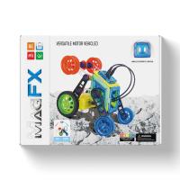 China 34-Piece Magnetic Building Block Set with Remote Control - Transformable Motorcycle & Car Toy with 6 Colors for sale