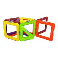 China 30-Piece Magnetic Building Blocks Set with 2 Shapes & 8 Colors for 100+ Geometric Structures - STEM Educational Toy for sale