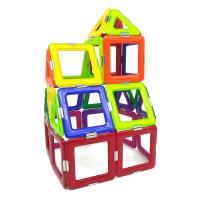 China 30-Piece Magnetic Building Blocks Set with 2 Shapes & 8 Colors for 100+ Geometric Structures - STEM Educational Toy for sale