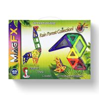 China 63-Piece Magnetic Building Tiles Set with 6 Shapes and 6 Colors for Educational STEM Toys for sale