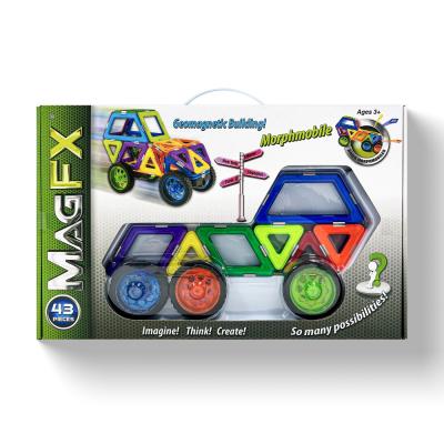 China Variant Elf 43-Piece Magnetic Building Blocks Set with 5 Geometric Shapes and 200+ Construction Options for Educational STEM Toys for sale