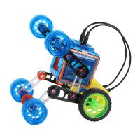 China OEM Intelligent Magnetic Building Blocks Set with 61 Pieces and 5 Remote Control Vehicles for Educational STEM Toys for sale