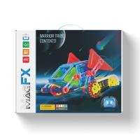 China OEM Intelligent Magnetic Building Blocks Set with 61 Pieces and 5 Remote Control Vehicles for Educational STEM Toys for sale