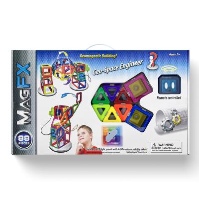 China Smart Space Engineer Magnetic Building Set - 88 Piece Educational Toy with Remote Control for 300+ Shapes for sale