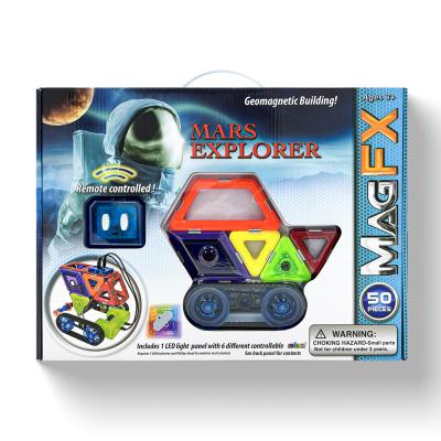 China Mars Explorer Magnetic Block Set - 50-Piece STEM Building Toy with Remote Control for Ages 5+ for sale