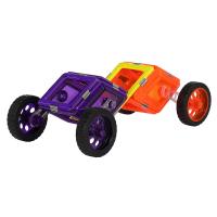 China 70-Piece Magnetic Tile Building Set with 35 Accessories and 6 Wheel Components for STEM Educational Play for sale