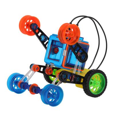 China DIY Magnetic Blocks Remote Control Car Toy 2.4GHz Plastic Vehicle for Kids for sale