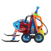 China OEM Colorful Magnetic Tiles Remote Control Car Locomotive Hulu Sled Kids Toy with Wireless Control for sale