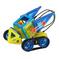 China Educational Magnetic Tiles Remote Control Car Set with 10m Range for Children Ages 3-8 - STEM Building Toy for sale