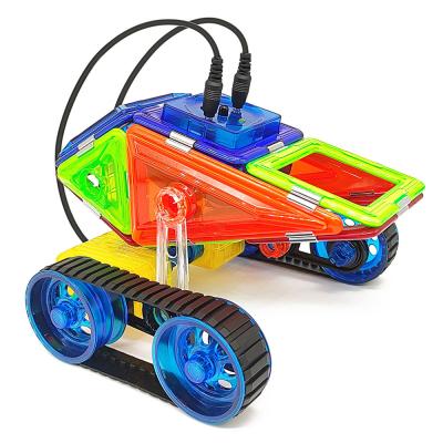 China Magnetic Blocks Car Fighting Vehicle with Remote Control - 6+ Years STEM Building Toy for sale