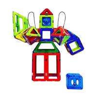 China Kids Magnetic Tiles Remote Control Robot STEM Education Building Blocks 2.4GHz for sale