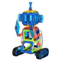 China Early Educational Magnetic Tiles Remote Control Car Robot Construction Toy for Ages 3+ with STEM Learning Features for sale