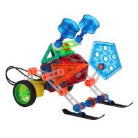 China Colorful Plastic Magnetic Tiles Remote Control Car with Building Blocks for Children's Creative Play for sale