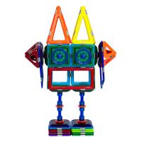 China Creative Children Magnetic Blocks Robot Toy Set with Hollow Tiles - STEM Educational Building System for Ages 3-8 for sale