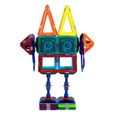 China Creative Children Magnetic Blocks Robot Toy Set with Hollow Tiles - STEM Educational Building System for Ages 3-8 for sale