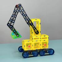 China Remote Control Excavator Magnetic Building Blocks 3D Construction Set with Wireless Control for sale