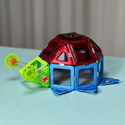 China Ladybug Shaped Magnetic Building Blocks 60pcs Educational Assembly Kit for sale