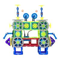 China Robot Magnetic Blocks Creative Building Set with Gear Elf Accessories for Ages 3+ Educational STEM Toys for sale