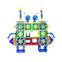 China Colorful Educational Magnetic Building Blocks 249Pcs Set for Kindergarten STEM Learning with Remote Control Motor for sale