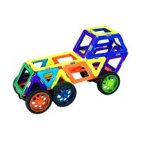 China Colorful Educational Magnetic Building Blocks 249Pcs Set for Kindergarten STEM Learning with Remote Control Motor for sale