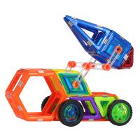 China Colorful Educational Magnetic Building Blocks 249Pcs Set for Kindergarten STEM Learning with Remote Control Motor for sale