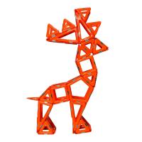 China Plastic 3D Magnetic Tiles Animals Reindeer Building Blocks for Early Education STEM Learning for sale