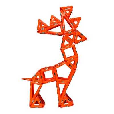 China Plastic 3D Magnetic Tiles Animals Reindeer Building Blocks for Early Education STEM Learning for sale