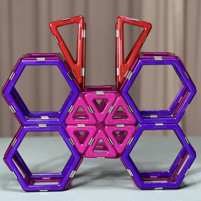 China Butterfly Structures 3D Magnetic Play Blocks Smooth Surface Building Toys Kids Gift for sale