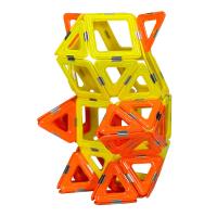 China Magnetic Tile Building Set 60pcs Animal Plant Shapes Lesser Panda STEM Toy for sale