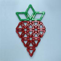 China Kids Magnetic Building Tiles - Strawberry Plant Educational Toy with 20+ Geometric Shapes for Early Learning STEM Development for sale