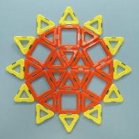 China Plants Themed Magnetic Children's Blocks with Sun Shapes - Educational Building Toys for Creative Learning and STEM Development for sale
