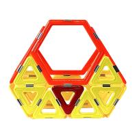 China Kindergarten Magnetic Teaching Tiles 198Pcs Educational Building Blocks STEM Learning Kit for sale