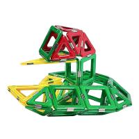 China Kindergarten Magnetic Teaching Tiles 198Pcs Educational Building Blocks STEM Learning Kit for sale