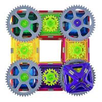 China Kindergarten Magnetic Teaching Tiles 198Pcs Educational Building Blocks STEM Learning Kit for sale
