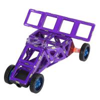 China DIY Magnetic Tiles Formula 1 Racing Car Building Blocks Toy 48-Piece Set for sale